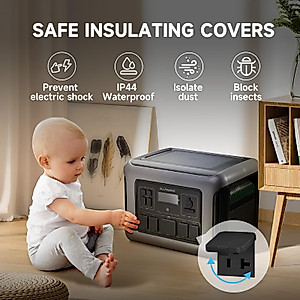 ALLPOWERS R2500 Portable Power Station w/5 2500W (4000W Peak) AC Outlets, 2016Wh LiFePO4 Solar Generator, 1 Hour to Full, UPS Battery Backup with 30A RV AC for Outdoor Camping Home Use Emergency