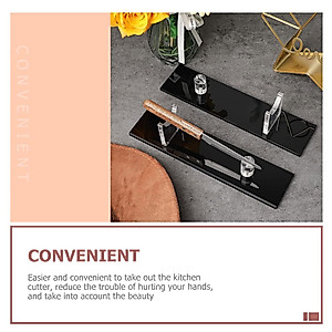 FOMIYES Acrylic Cutter Display Rack Single Knife Holder Transparent Cutter Storage Rack Cutter Displaying Stand for Home Shop Decor Acrylic Stands for Knife Display