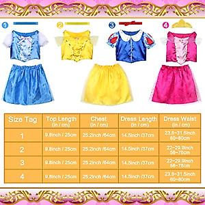 G.C Princess Dress up Trunk for Girls Princess Costume Dress Jewelry Pretend Cosplay Role Play Set Gift Toy Party Favors Dress up Clothes Accessories for Little Girl Toddler Ages 3-6 Years