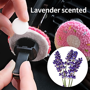 Hand U Journey Car Vent Clip Embroidery Punch Needle Kit - DIY Needlework Set for Creative Car Decor with Aromatherapy Pads and Plastic Stand