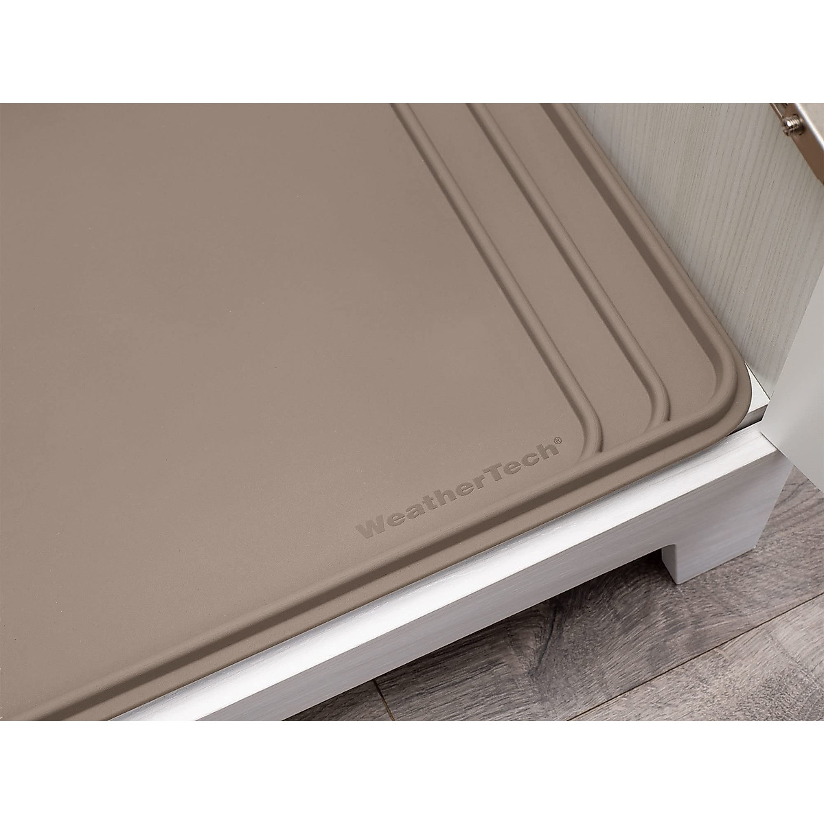 WeatherTech SinkMat – Waterproof Under Sink Liner Mat for Kitchen Bathroom – 28” x 19” Inches - Durable, Flexible Tray – Home undersink Organizer Must Haves, Tan
