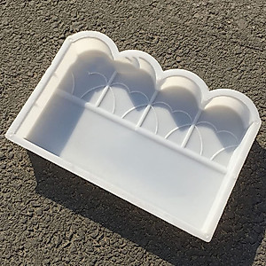 Garden Simulated Brick Fencing Cement Mold Fence Stone Mold Courtyard Lawn Mould Maker for Garden Yard Home