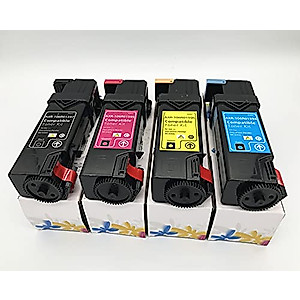 EF Products Replacement Toner Cartridge for Xerox Phaser 6500 Workcentre 6505 ( Black 106R01597, Yellow 106R01596, Magenta 106R01595, Cyan 106R01594, 4-Pack)