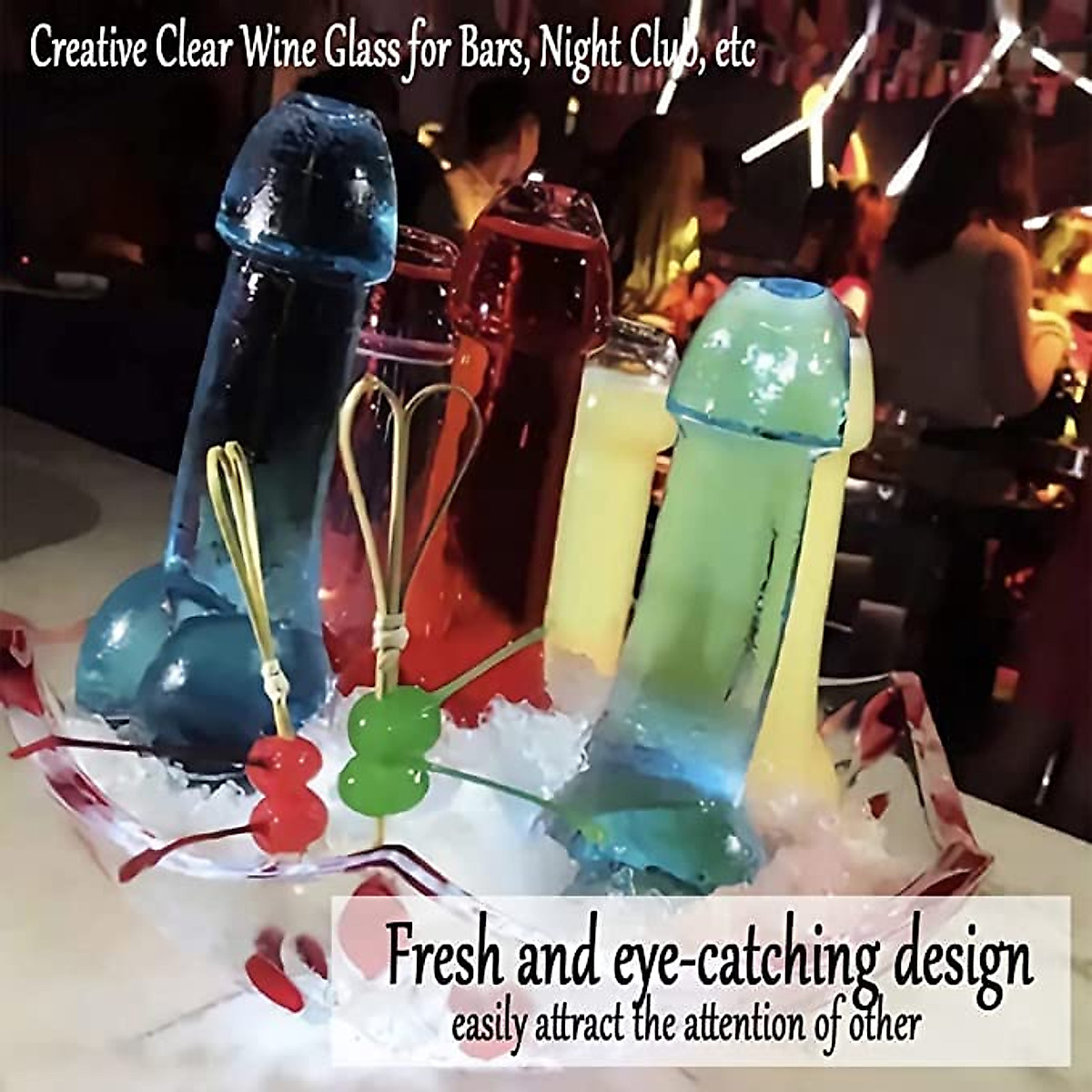 smosun Cocktail Glasses,Martini Glasses,Margarita Glasses,Red Wine Glasses,Glass,Highly Simulated Wine Glasses,Perfect for Family Gatherings, Parties, Bars, Nightclubs,Women's Night