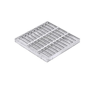 NDS 1215 Square Grate, Fits 12 Inch Catch Basin Drain Risers and Low Profile Adapter, Galvanized Steel