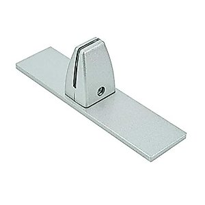 Pomojonbi Sneeze Guard Clamp Bracket, T-Shaped Desk Partition Clamp with Freestanding Base for Organic Glass or Acrylic Panel