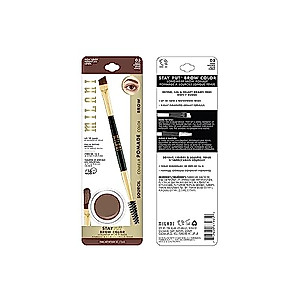 Milani Stay Put Brow Color - Dark Brown (0.09 Ounce) Vegan, Cruelty-Free Eyebrow Color that Fills and Shapes Brows…