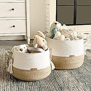 R RUNKA Large Toy Basket for Kids