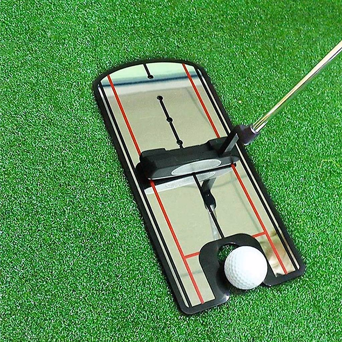 Toxz Pro Golf Putting Mirror Training Eyeline Alignment Swing Golf Practice Trainer Aid,Portable,Improve Posture,145mmx310mm