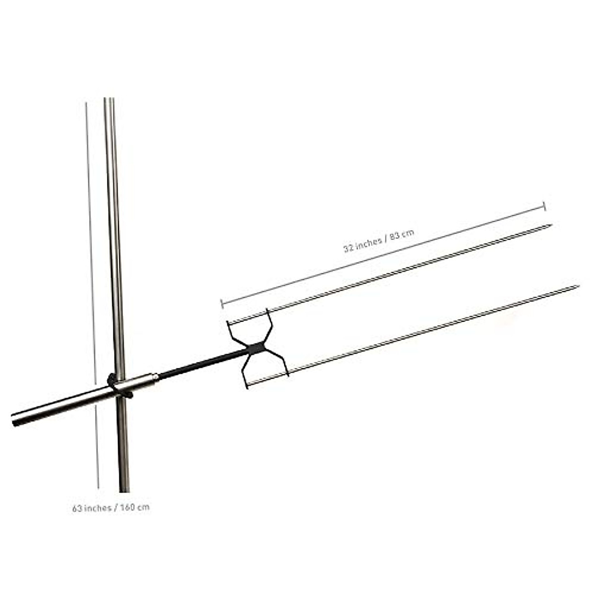 The KANKA GRILL: Heavy Duty Rotisserie Grill for Home + portable for Outdoors. Electric Motor works with 110-240V or batteries. Cook over any grill or fire. ALL steel professional grade equipment