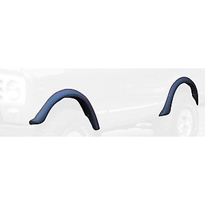 Bushwacker Extend-A-Fender Extended Rear Fender Flares | 2-Piece Set, Black, Smooth Finish | 60002-01 | Fits 1972-1980 International Scout II, 6' Bed