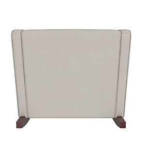 Baby Relax Hadley Upholstered Double Rocker Chair, Beige Microfiber