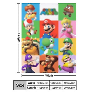 MIDBODS Cartoon Blanket Soft Warm Throw Blanket Light Weight Blankets for Couch Bed Living Room Sofa 50 inch X40 inch