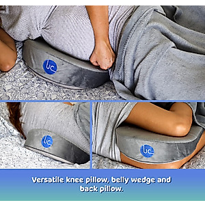 UC Pregnancy Pillow Wedge for Belly Support| Maternity Wedge Pillow for Pregnancy | Belly Wedge Pillow | Pregnancy Wedge Pillows Support Body, Legs, Back, Knees