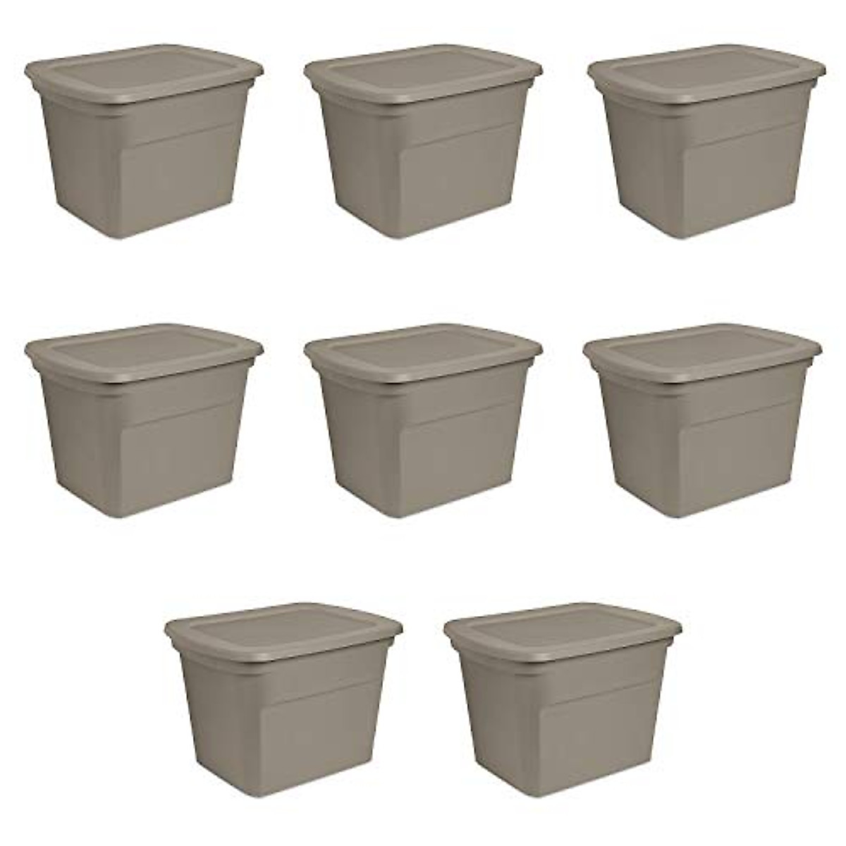 Sterilite 18 Gal./68 L Totes, Hazelwood, 8