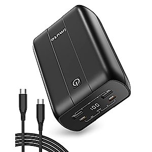 imuto 100W Laptop Power Bank,27000mAh USB C Power Delivery Portable Charger with Dual USB-C PD (100W&60W) & 2 USB-A (15W&QC3.0 18W) Battery Pack for MacBook Air/Pro, HP, Dell, Lenovo,Steam Deck,Tablet