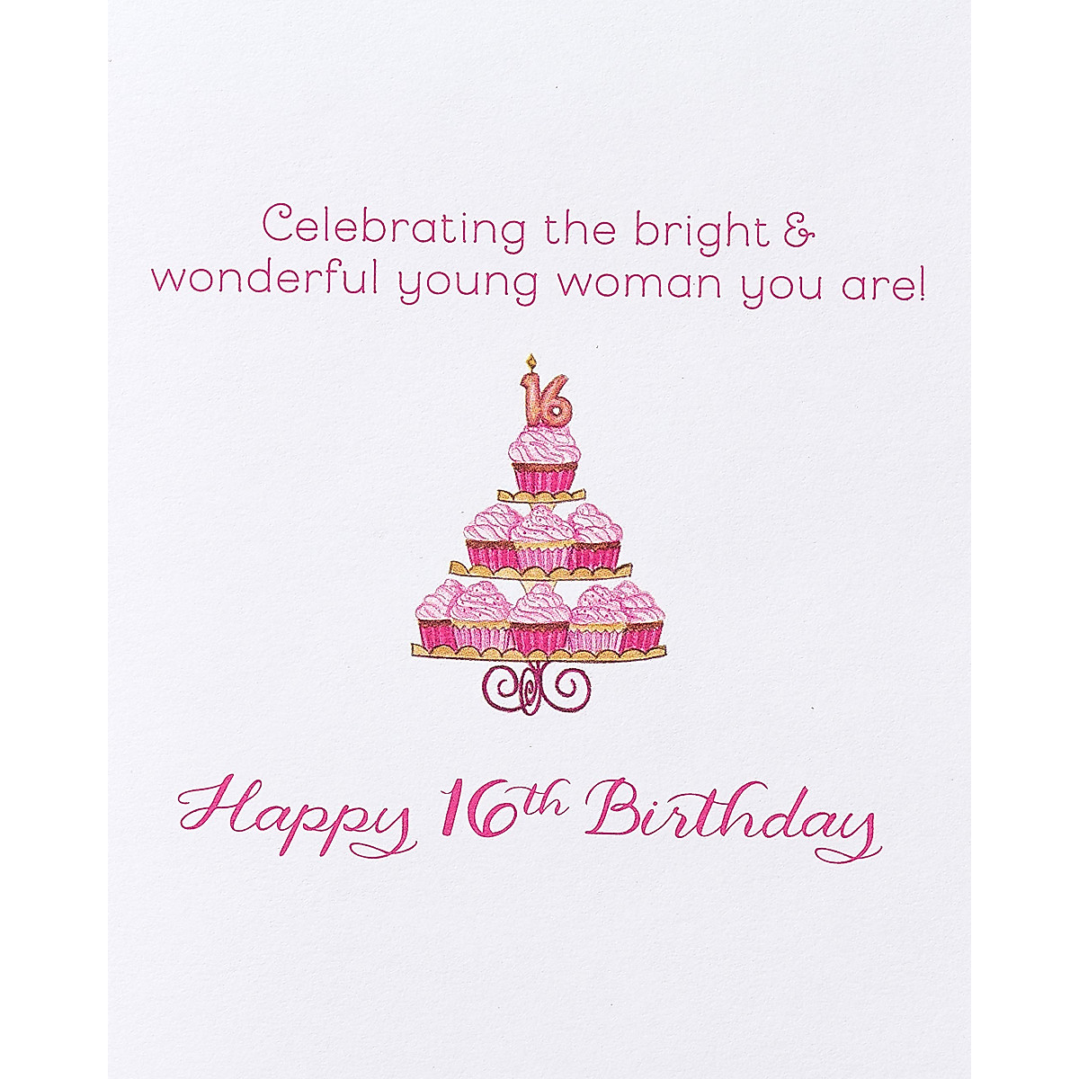 Papyrus 16th Birthday Card for Her - Designed by Bella Pilar (Bright & Wonderful Young Woman)