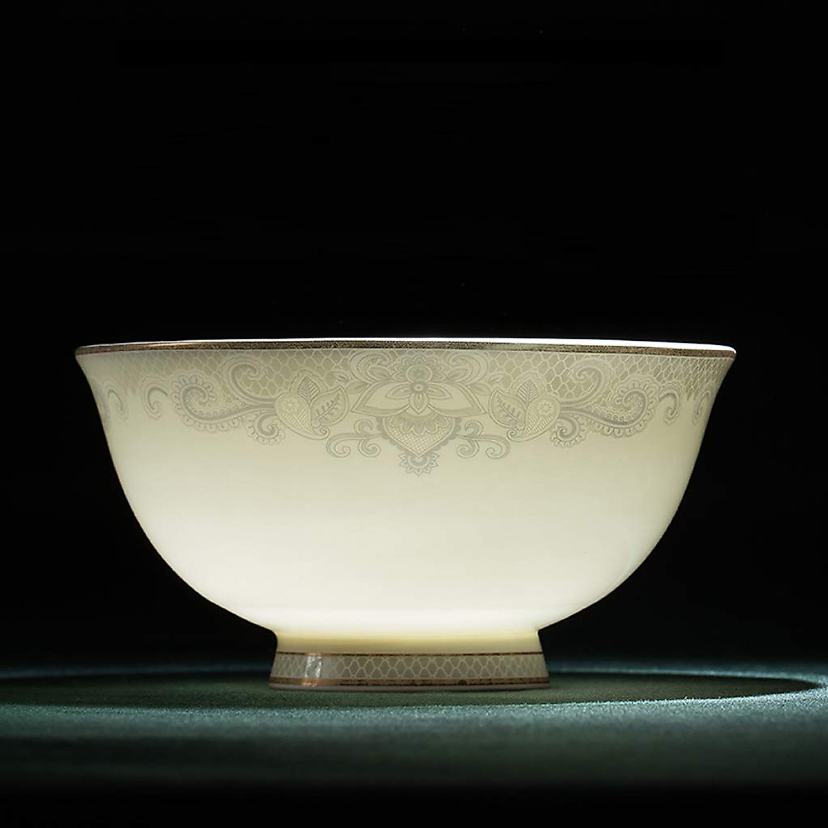 Stylish Dinner Plates,Ceramics Dinnerware Set, Cereals Bowl & Dish & Soup Pot | 58 Pieces Bone China Dinner Sets for Wedding Gifts - Elegant Porcelain Combination Set