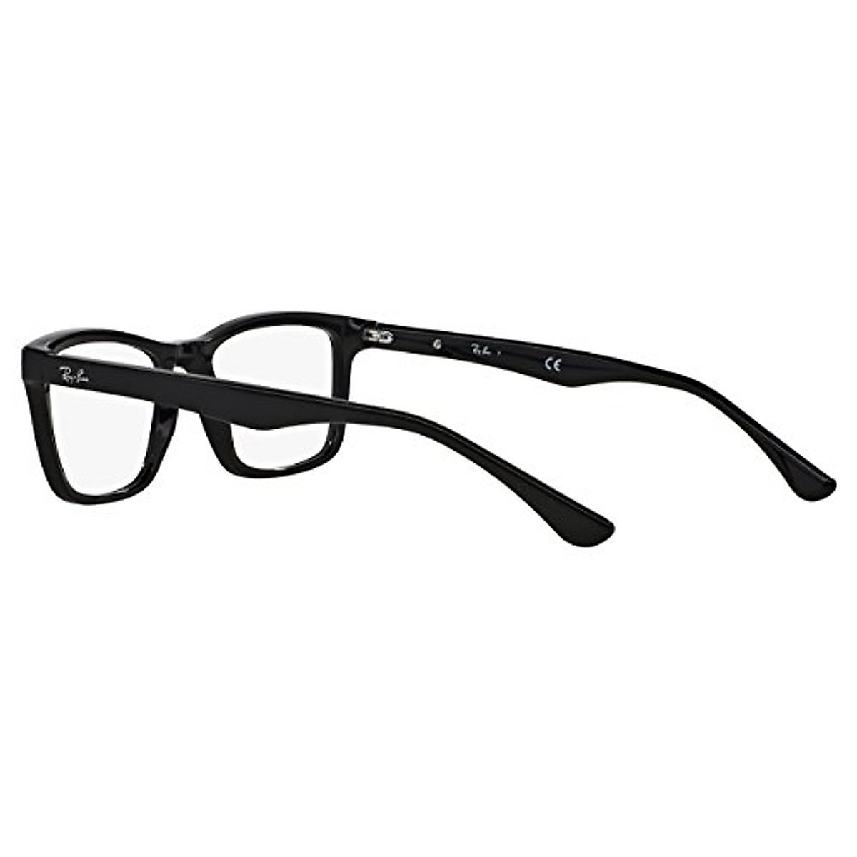 Ray-Ban RX5279 Square Prescription Eyeglass Frames, Black/Demo Lens, 55 mm