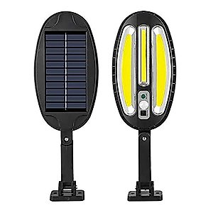 sysyrqcer LED Solar Street Light Outdoor Integrated high Brightness Garden Light Home Lighting Human Body Induction Light 2pcs (Size : 138COB)