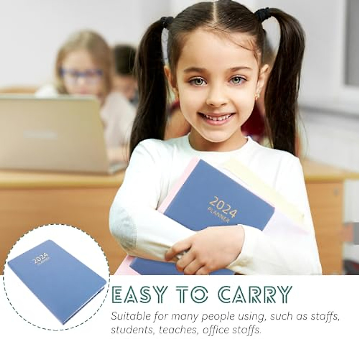 NUOBESTY Note Pads Note Book Schedule Notepad Work Calendar Daily Planner Study Notepad Efficient Calendar Work Plan Pad Teacher Planners Schedules A5 Notebook Imitation Leather