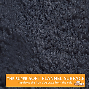 Vetasac Reversible Dog Bed Mat with Plush and Corn Velvet,Soft Warm Pet Cushion, Dual Purpose Washable Sleeping Mattress Bed for Small Medium Large Dog and Cat XB004 (36"x23", Dark Grey)