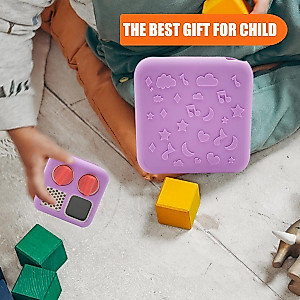 Anti-Slip Silicone Cover for YOTO Mini Audio Player, Protective Sleeve Case for Mini Player; Accessory for Kids Music Players (Case Only) (Purple)