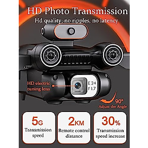 Drone with Camera, Remote Control Drones, 1080P HD Mini Drone for Kids Adults, With One Key Take Off/Landing, Electrically Tuned Camera, Obstacle Avoidance, Optical Flow Localization