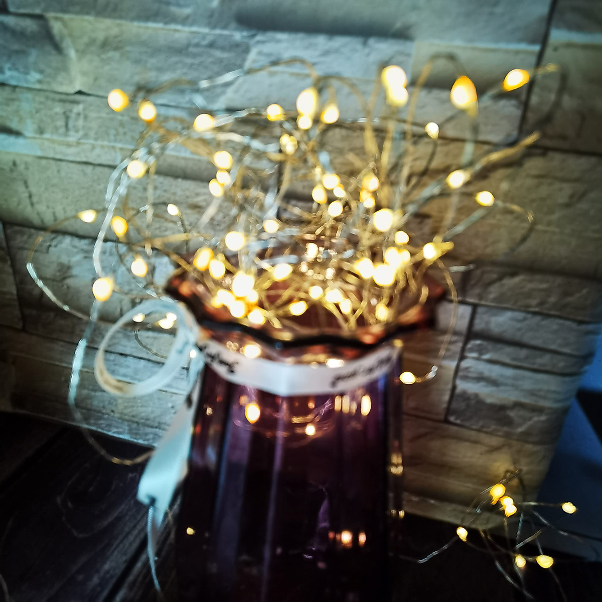 Yirunfa 2 Pack Solar String Lights, Warm White 33FT 100 LEDs Copper Wire Fairy Lights for Christmas, Bedroom, Garden, Party, Outdoor and Indoor Decoration