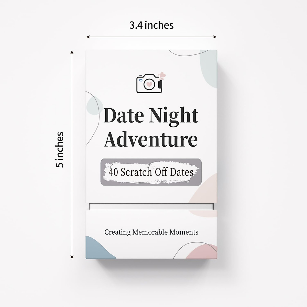 Tryuunion 40 Date Ideas Card Games for Couples Date Night - Unique Date Deck Scratch Off Cards, Gifts for Boyfriend - Romantic Newlywed and Wedding Anniversary Couples Gifts for Him and Her
