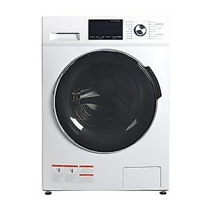 SMETA Compact Front Load Washer Washing Machine 2.8 cu. ft. Small Front Foading Space Saving Washer 24" with 36-Minute Quick Clothes Washing Machines RV Dorm Camper (2.8 cuft)