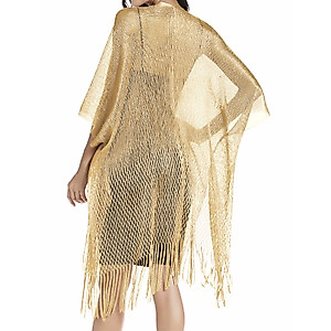 Rheane Gold Kimono Shawls and Wraps