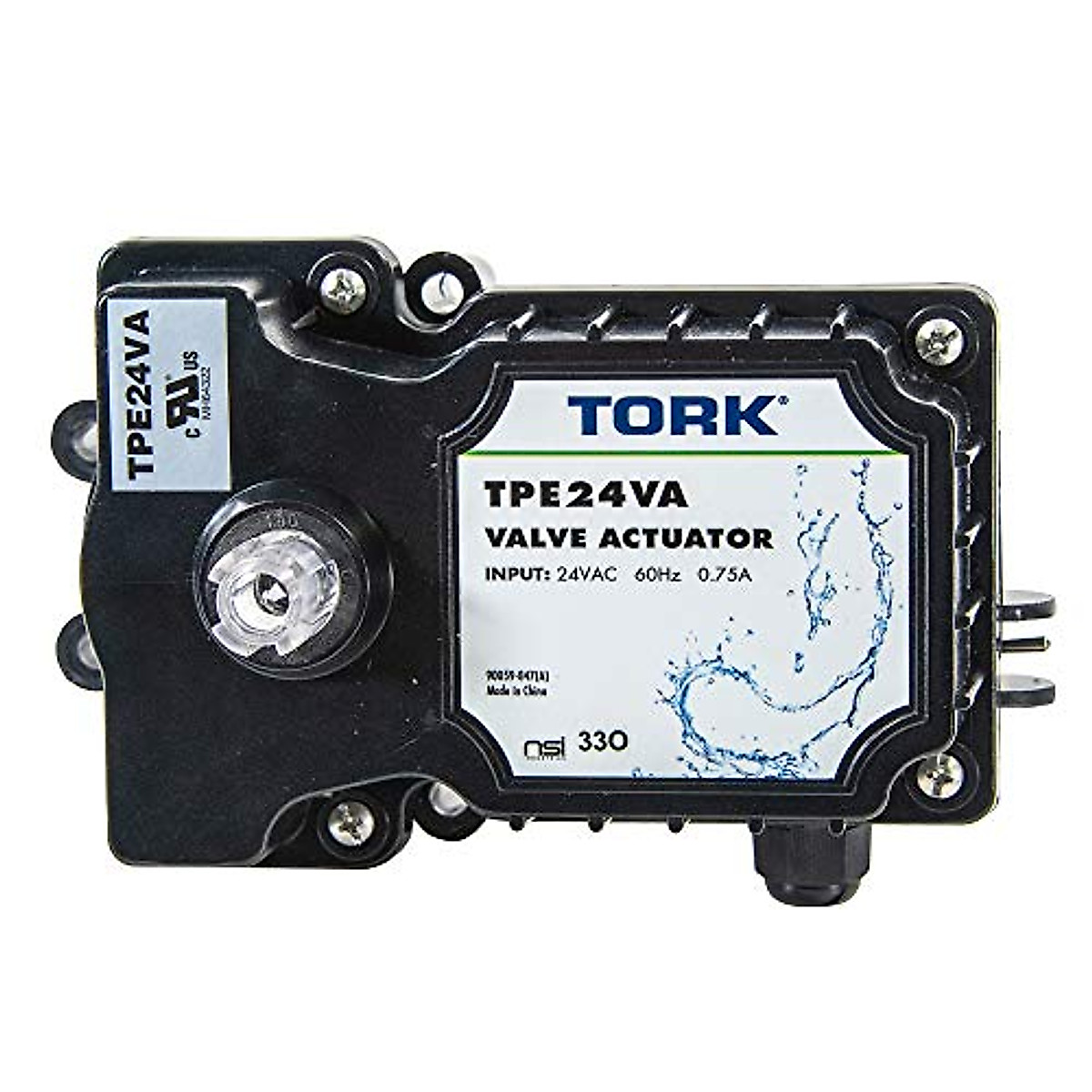 NSI TORK TPE24VA 24-Volt Valve Actuator Control, Compatible with all 24VAC Control Systems, for Pools, Spa Equipment, Solar and More, black