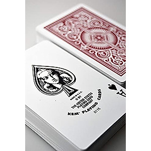 Kem Playing Cards Arrow Red and Blue, Poker Size-Standard Index Playing Cards (Pack of 2),1007268