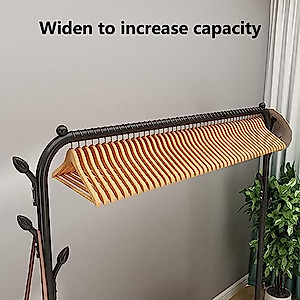 GIFZES Clothing Rack Clothes Rack,Metal Clothing Garment Rack,Heavy Duty Clothes Stand Rack with Bottom Shelf for Hanging Clothes, Coats, Skirts, Shirts, Sweaters Black