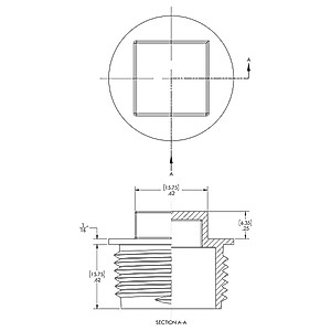 Caplugs P-68H P Series – Plastic Threaded Plug for NPT/NPS Pipe Fittings, 200 Pack, Red HD-PE, Thread Size NPT 3/4" Tapered & Straight, Temporary Seals, Thread Protection, Leak Prevention (99191158)