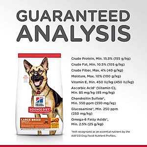 Hill's Science Diet Dry Dog Food, Large Breed Adult 6+ Senior, Chicken, Barley & Rice Recipe, 33 lb. Bag