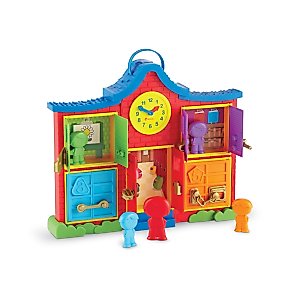 Learning Resources Latch & Learn School House, Fine Motor Toy, Develops social skills, Educational Toddler Toys, 6 Pieces, Ages 3+