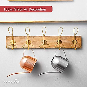 Homarden 30 oz. Copper Watering Can - Metal Watering Can with Long Spout, Watering Can for Outdoor and Indoor Plants - Mini Watering Can, Long Spout Water Can, Plant Watering Can, Small Watering Can