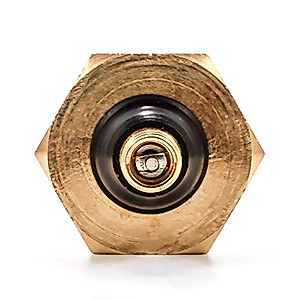Camco RV Brass Blow Out Plug | Helps Clear Your RV's Water Lines During Winterization and Dewinterization (36153)
