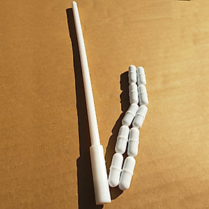 (Set of 11 PCS) 1 Inch Magnetic Stirrer Stir Bars + Magnetic Retriever