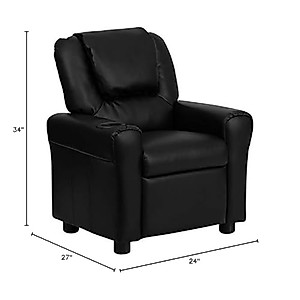 Custom Designed Kids Recliner with Cup Holder and Headrest with Your Personalized Name