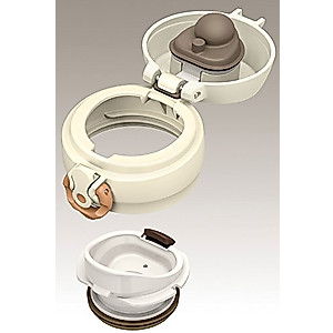 Thermos Water Bottle Vacuum Insulation Cellular Phone Mug [one-Touch Open Type] 350ml Pearl White JNL-352 PRW