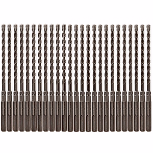 25PC, 5/32" x 7", SDS Plus Hex Rotary Hammer Drill Bits