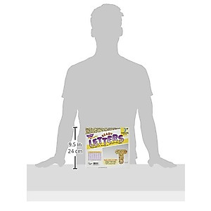 TREND enterprises, Inc. Silver Sparkle 3" Casual UC Ready Letters