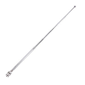 Fancasee BNC Radio Antenna with BNC Male Plug Jack Connector Adapter Telescopic Stainless Steel HF VHF UHF BNC Antenna for Portable Mobile Handheld Radio Scanner Police Scanner Receiver
