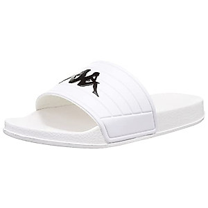 Kappa Unisex Soccer Shoe, White Black, 7 US Women