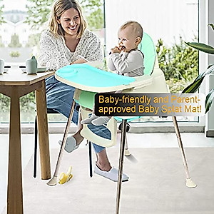 Disposable Baby Splat Mat for Under High Chair, 20 Packs Large Waterproof Spill Floor Mat, Portable Play Mat and Table Cloth