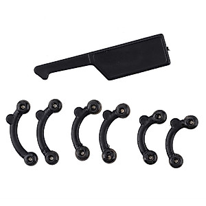 Voluxe 3 Pairs Invisible Nose Shaper Clip,Pain-Free Nose Up Lifting Device Beauty Enhancer Portable Soft For Women Men(Black)