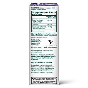 NEURIVA Destress Brain Supplement for Focus, Concentration & Accuracy with L-Theanine for Relaxation & Everyday Stress Reduction and Melon Concentrate to Help Fight Oxidative Stress, 30ct Capsules